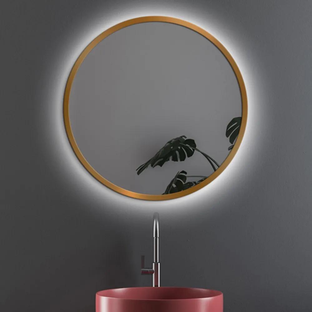 Zrcadlo Nordic Gold LED Rozměr: Ø 100 cm