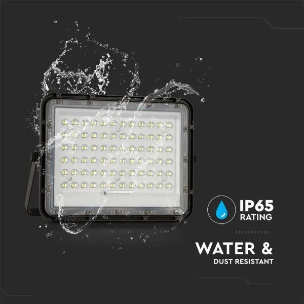 LED Venkovní solární reflektor LED/15W/3,2V IP65 4000K černá + DO