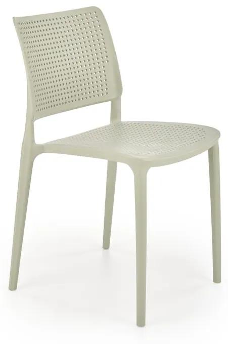 Halmar Plastová stohovatelná jídelní židle K514 - pomerančová