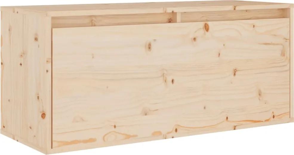 vidaXL TV skříňky 4 ks masivní borové dřevo [3100144] Barva: Bílá