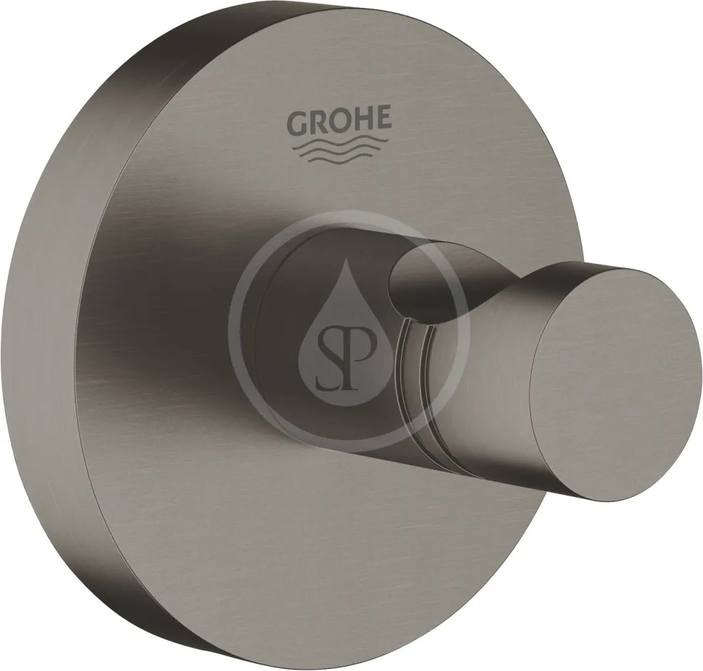 GROHE - Essentials Háček na koupací plášť, kartáčovaný tmavý grafit 40364AL1