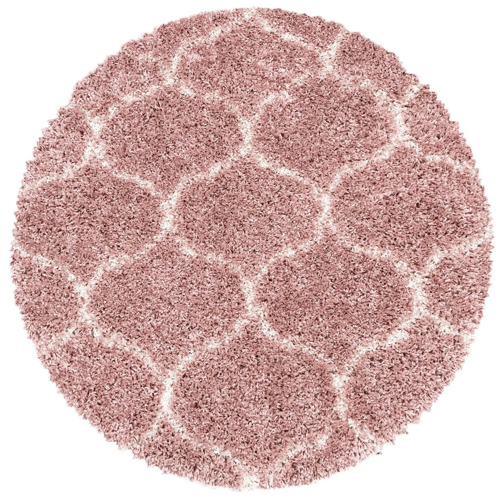 Ayyildiz Kusový koberec SALSA 3201, kulatý, Růžová Rozměr koberce: 80 cm KRUH