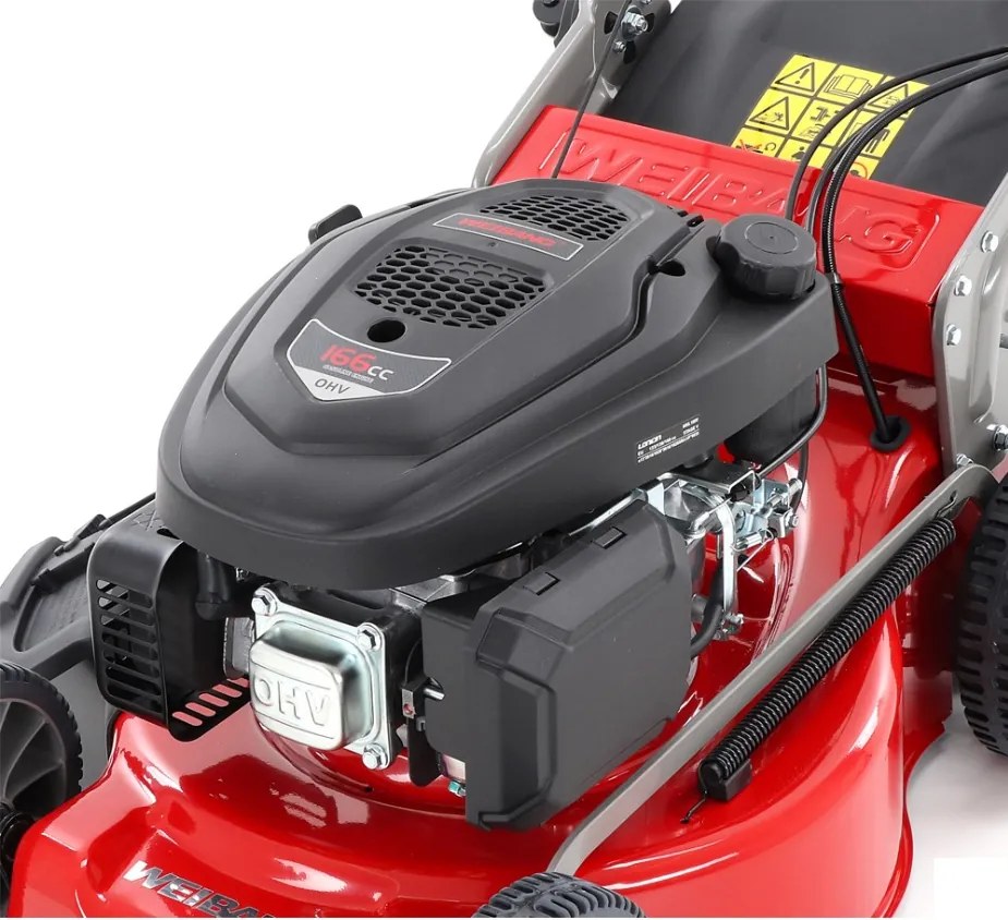 Weibang WB 456 SCV 6in1 – Benzínová sekačka s pojezdem 46 cm, regulace rychlosti, OHV 166cm3 – Servis ČR