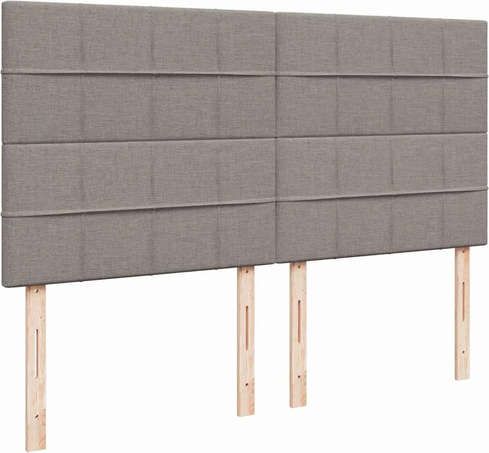 Box spring postel s matrací taupe 180x200 cm textil 3292139
