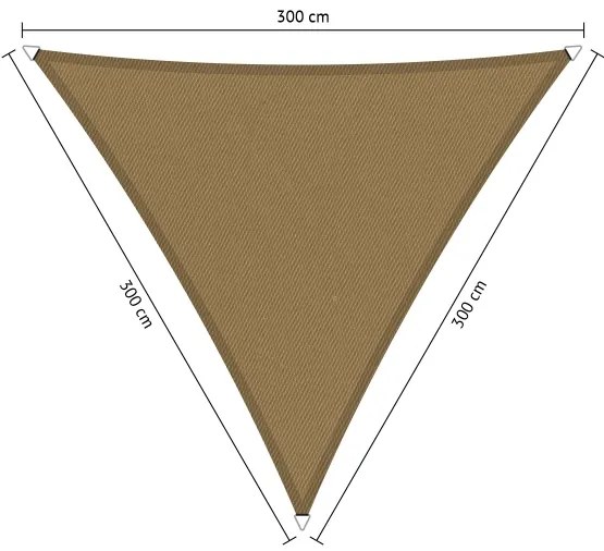 Lazy Momo Nepromokavý trojúhelník lightsail 3,0 x 3,0 x 3,0 m Barva: Brazilian písková