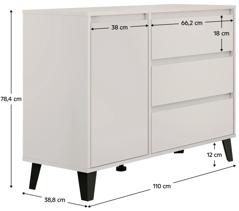 Kondela Komoda, kašmír, BOGAN NEW 1D3S