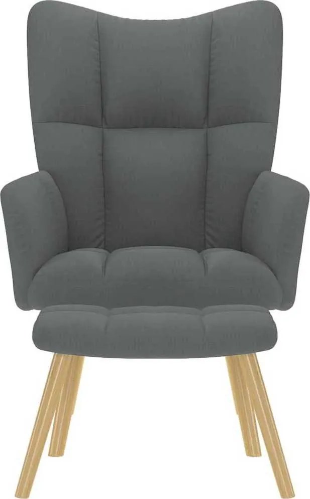vidaXL Relaxační křeslo s podnožkou textil [4016785] Barva: Hnědá