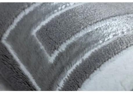 Dywany Luszczow Kusový koberec GLOSS 2813 27, rám, řecký šedá Rozměr koberce: 140 x 190 cm