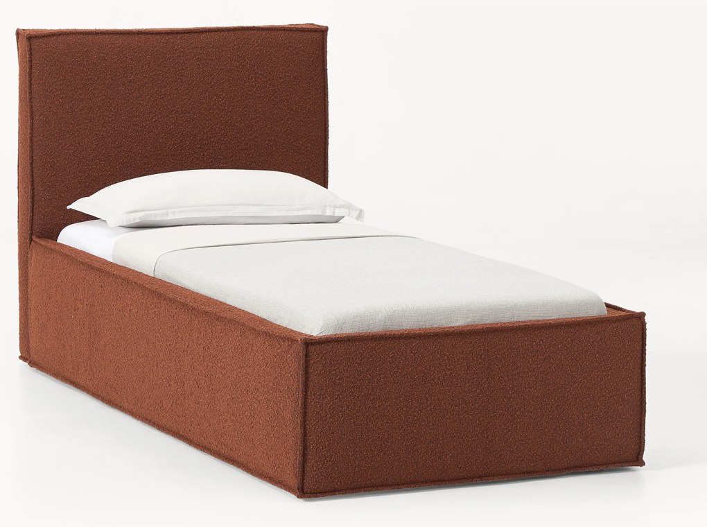 Čalouněná jednolůžková postel Bouclé Dream