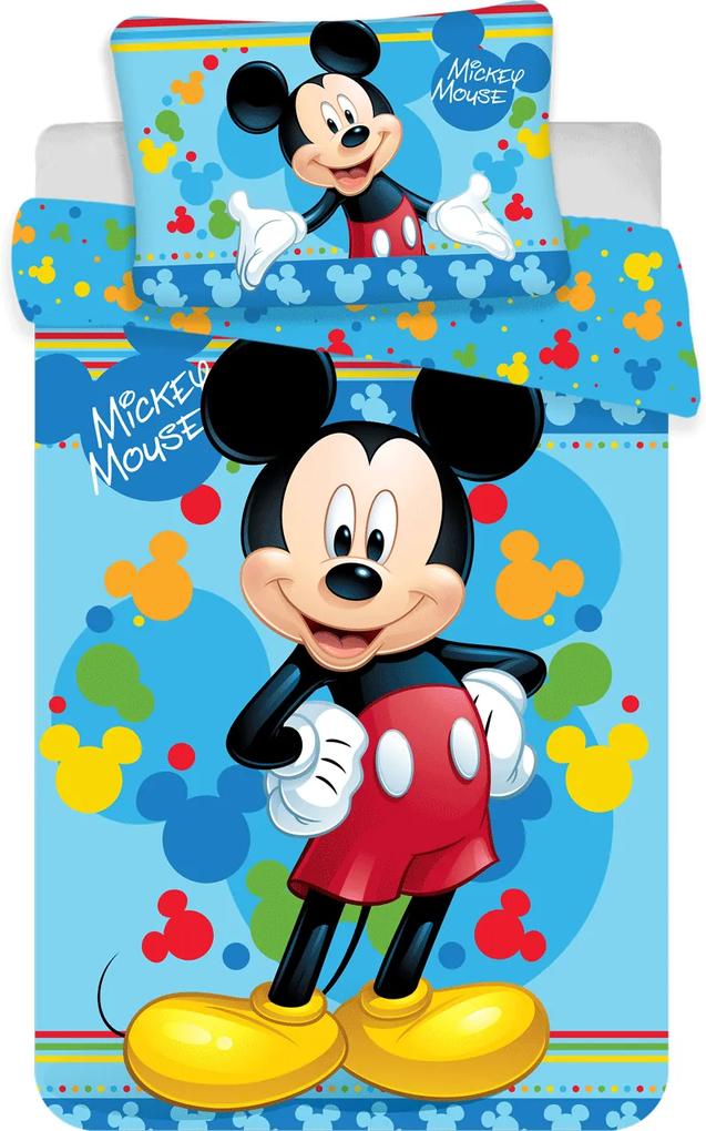 Jerry Fabrics Povlečení do postýlky Mickey Mouse baby 100×135/40×60 cm