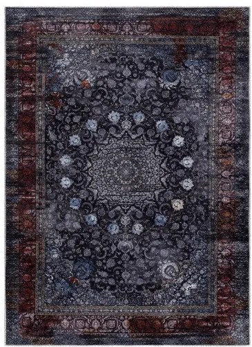 Dywany Łuszczów Kusový koberec Miro 51600.810 Rosette navy blue - 80x150 cm