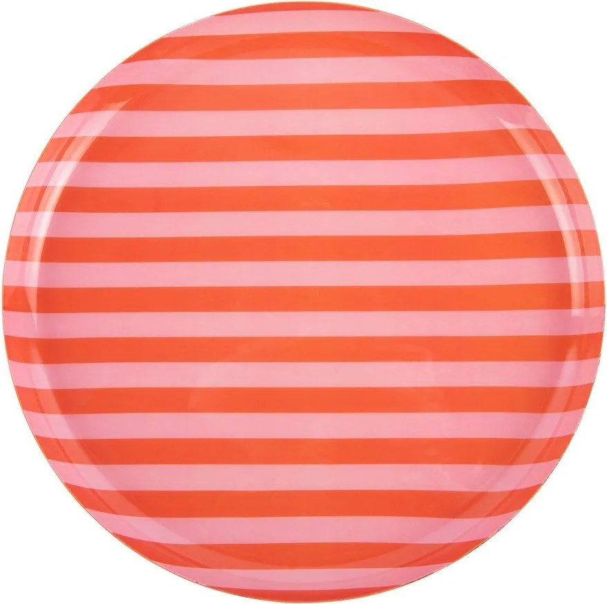 Oranžový/světle růžový železný talíř ø 30 cm Animado – PT LIVING