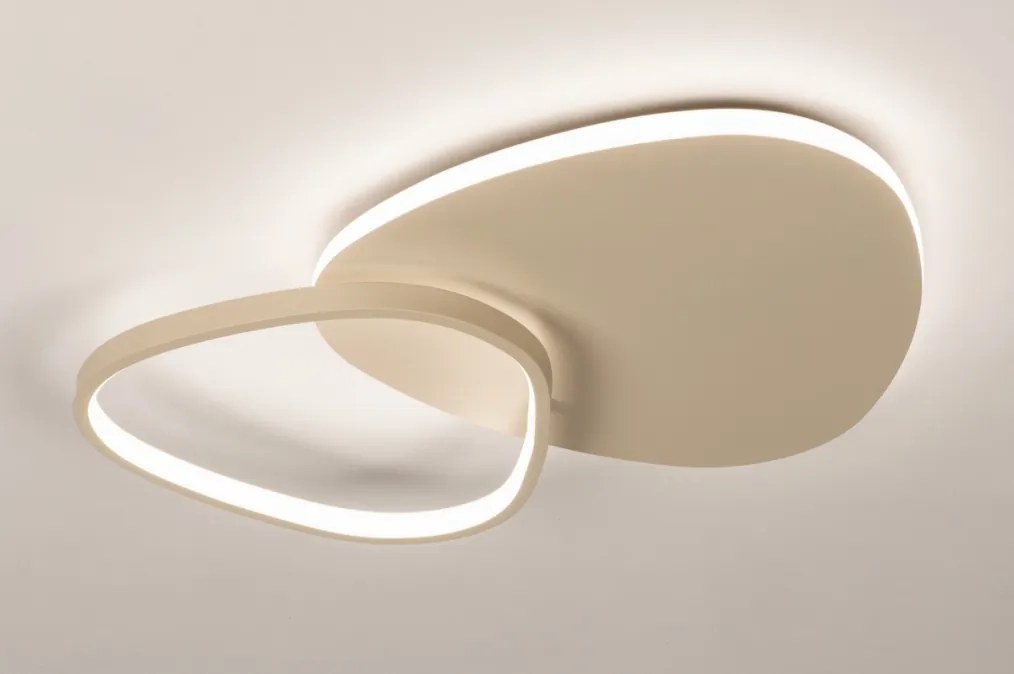 Stropní stmívatelné LED svítidlo Organic Taupe 40