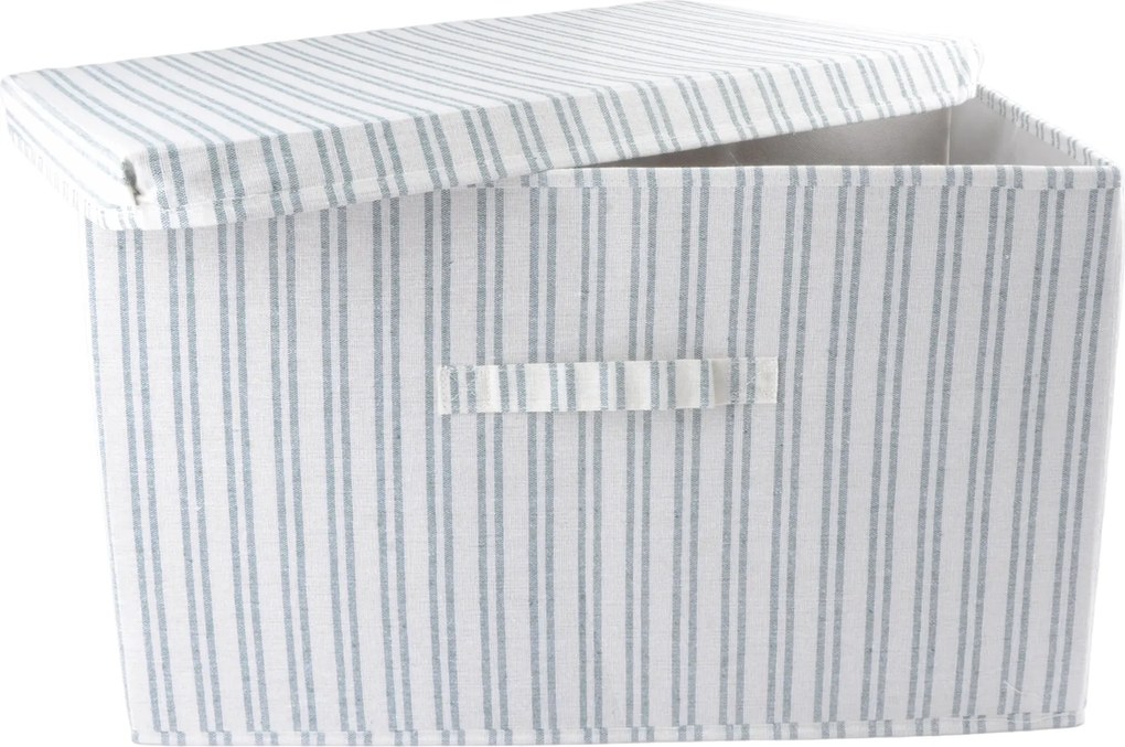 Sinsay - Skládací úložný box s pruhy - zelená