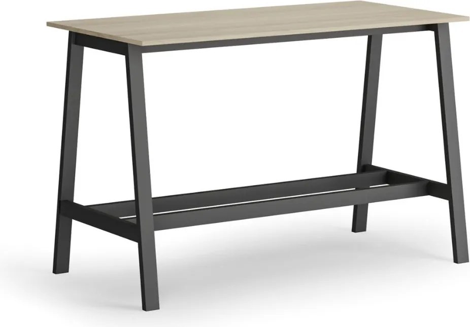 Vysoký barový stůl, 1600 x 800 mm, dub přírodní
