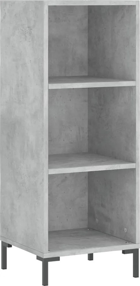Skříň highboard betonově šedá 34,5x34x180 cm kompozitní dřevo 3200325