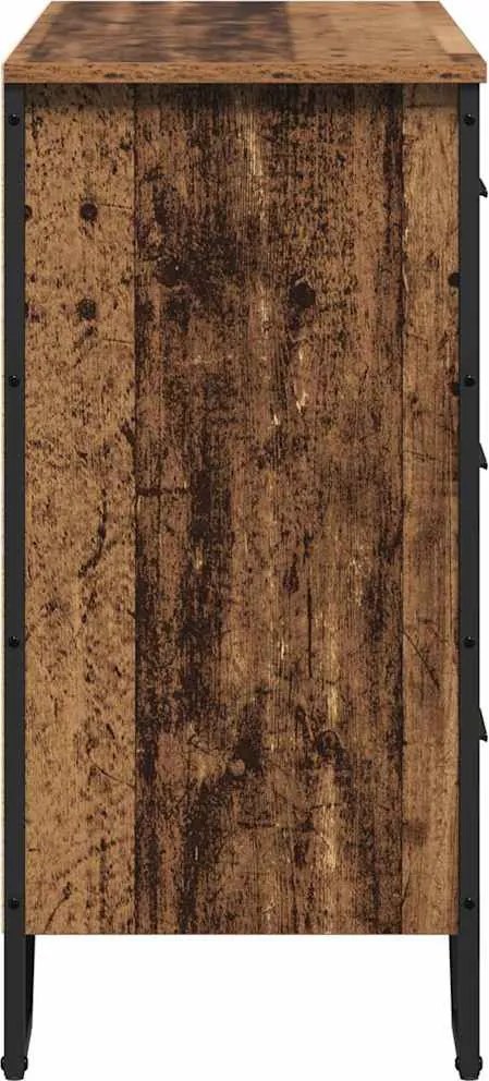 Příborník 6-Zásuvka Staré dřevo 91 x 35,5 x 74,5 cm 3365603