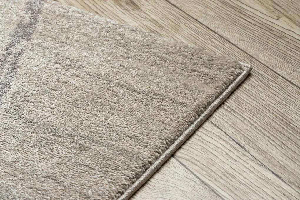 Kusový koberec SOFT ROMBY krémovo-béžový