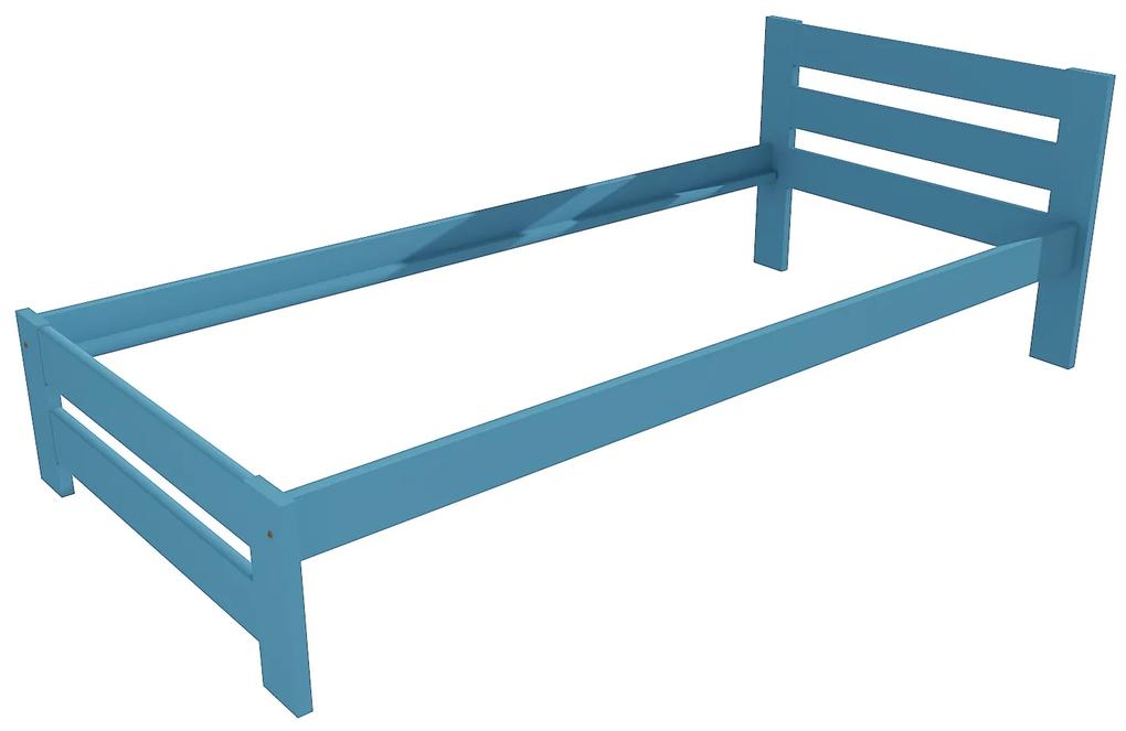 Vomaks Jednolůžková postel VMK005B Rozměr: 90 x 200 cm, Barva: barva modrá