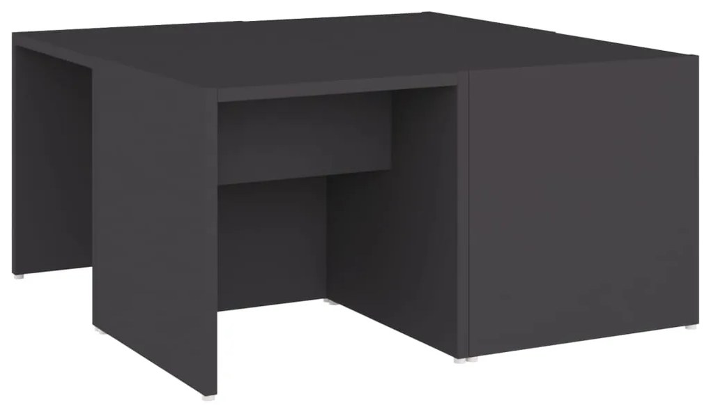 vidaXL Konferenční stolky 4 ks šedé 33 x 33 x 33 cm dřevotříska