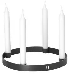 Candle Holder Circle Small black brass Ferm Living