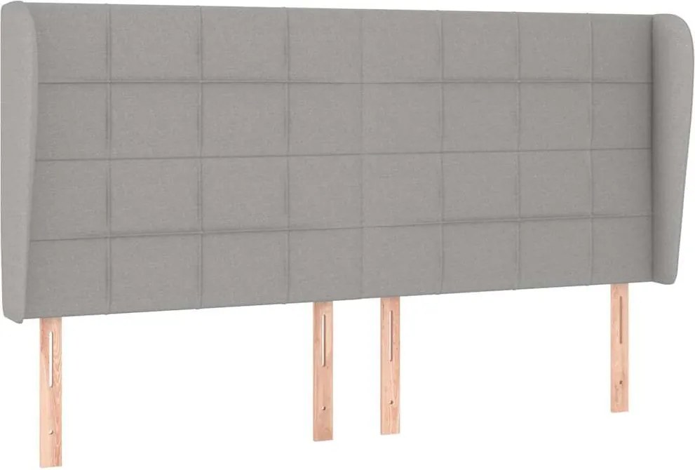 Box spring postel s matrací světle šedá 200 x 200 cm textil 3127989