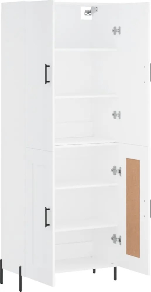 Skříň highboard bílá 69,5 x 34 x 180 cm kompozitní dřevo 3195795