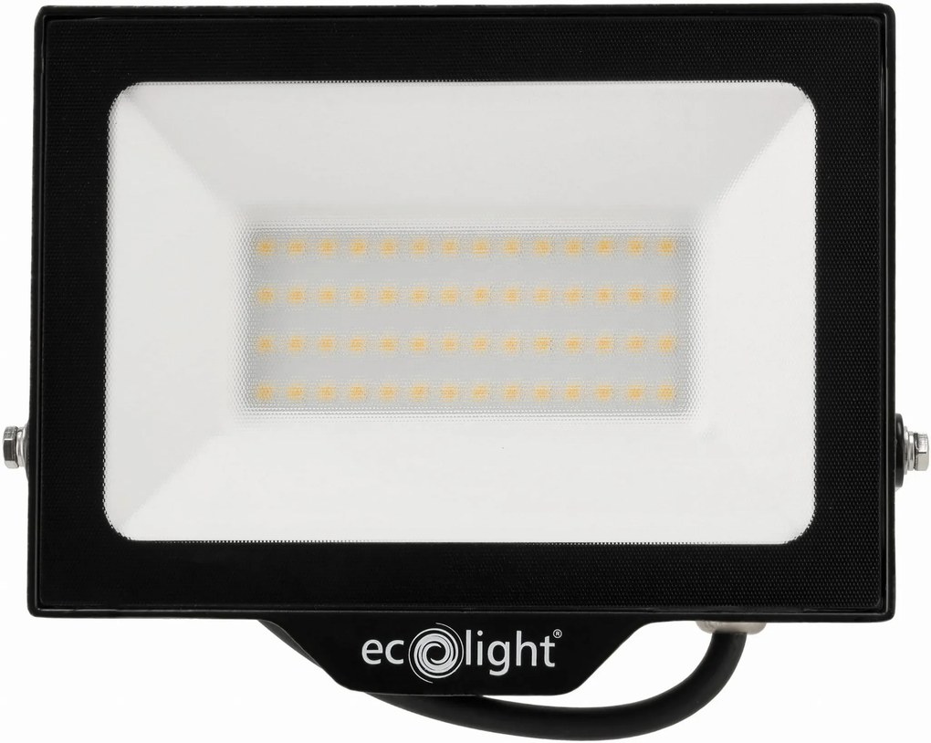 ECOLIGHT LED reflektor 50W 2v1 - studená bílá + čidlo pohybu