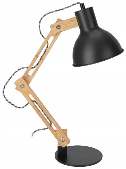 Stolní lampa 1xE27/40W/230V černá