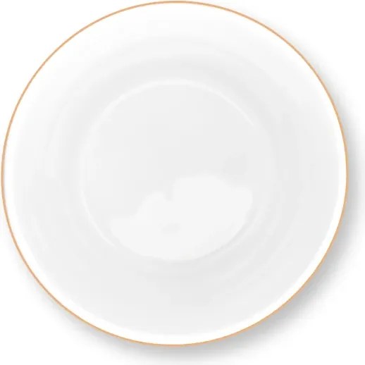 Pip Studio Dot Delight Light Blue-Gold hrnek bez ucha s odkládacím táckem 290ml, modro-zlatý (hrnek bez ucha z tenkostěnného porcelánu)
