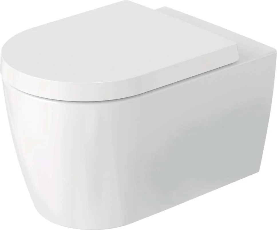 Duravit ME by Starck - Závěsné WC, Rimless, DuraFlush, DuraShield, bílá 290709AA00