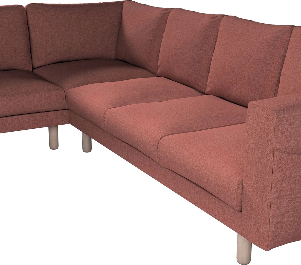 Potah na pohovku IKEA Norsborg rohová 5-místná barva hnědá látka pletený vzor