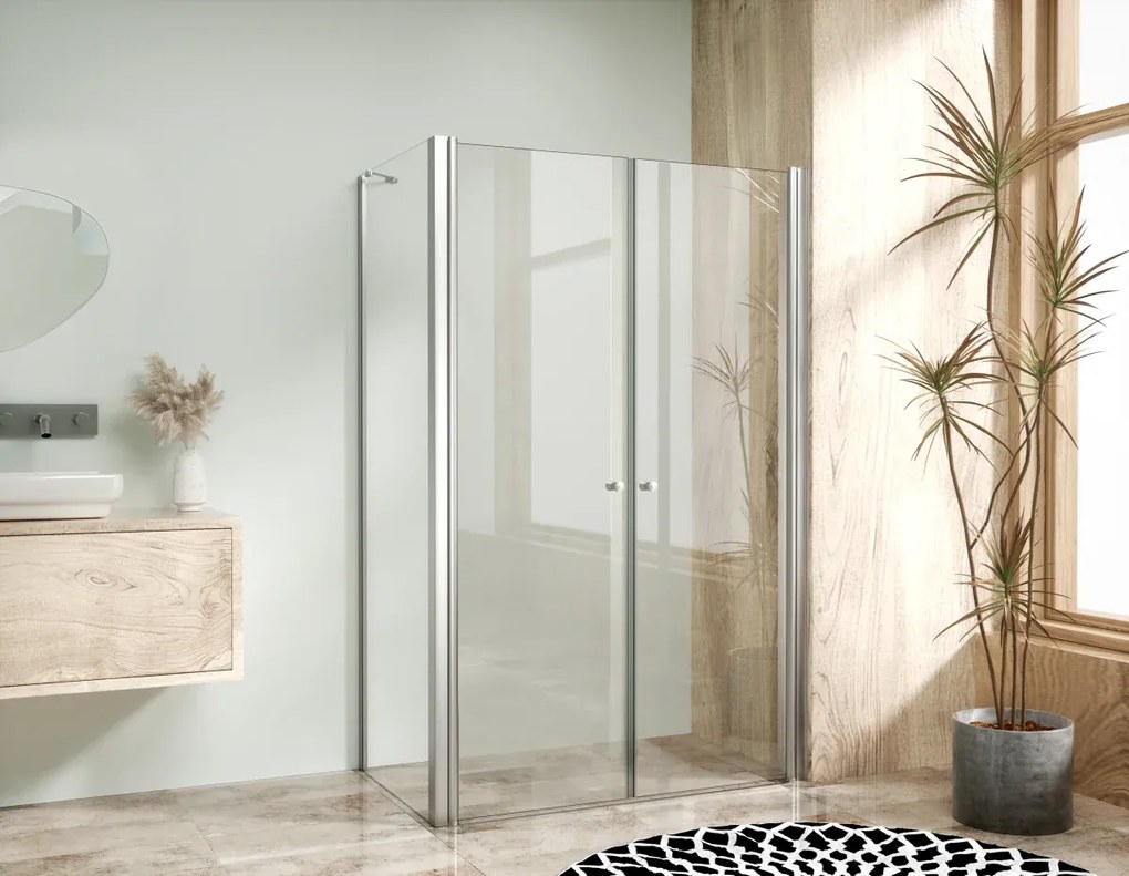 BETA COMBI Chrom 95x100 Clear Obdélníkový sprchový kout bez vaničky