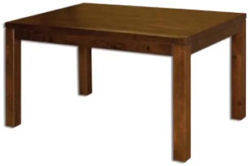 Drewmax Jídelní stůl st302 s140 masiv dub, šířka desky 2,5 cm, 2 křídla dub bělený   Hrana - S5