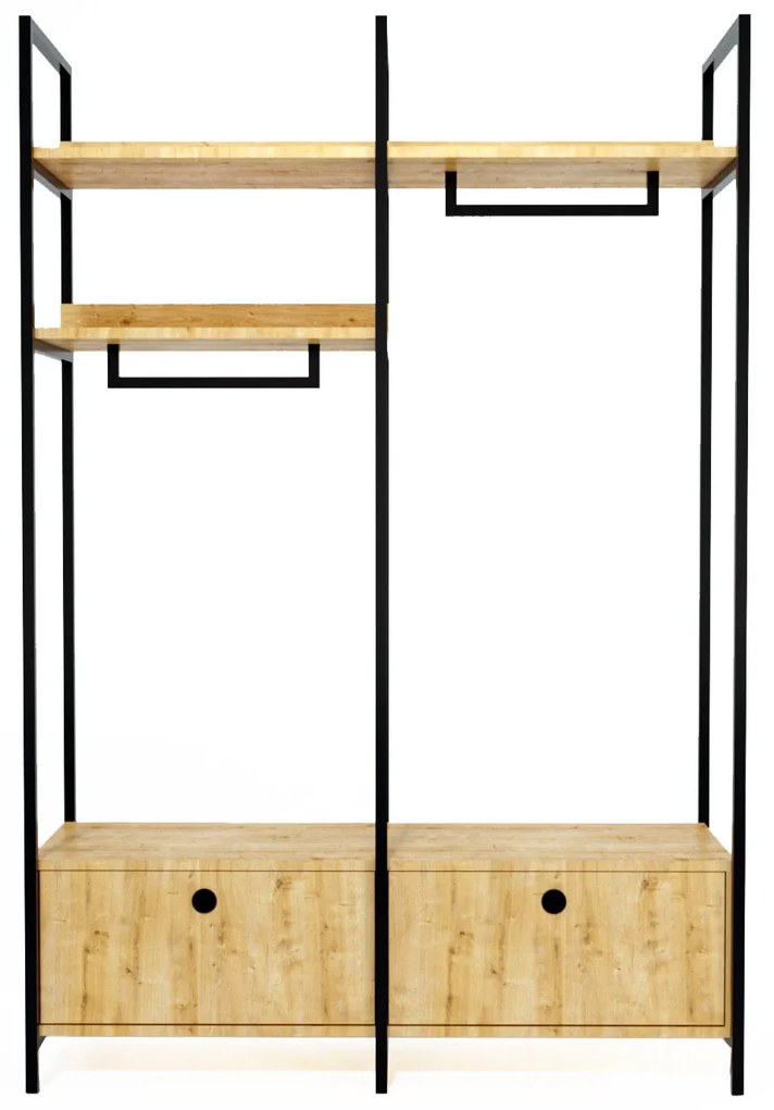 Kalune design Otevřená šatní skříň PERM 120x180 cm