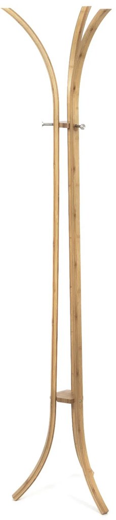 Bambusový věšák na oblečení Compactor Bamboo - tříramenný 48 x 177 cm