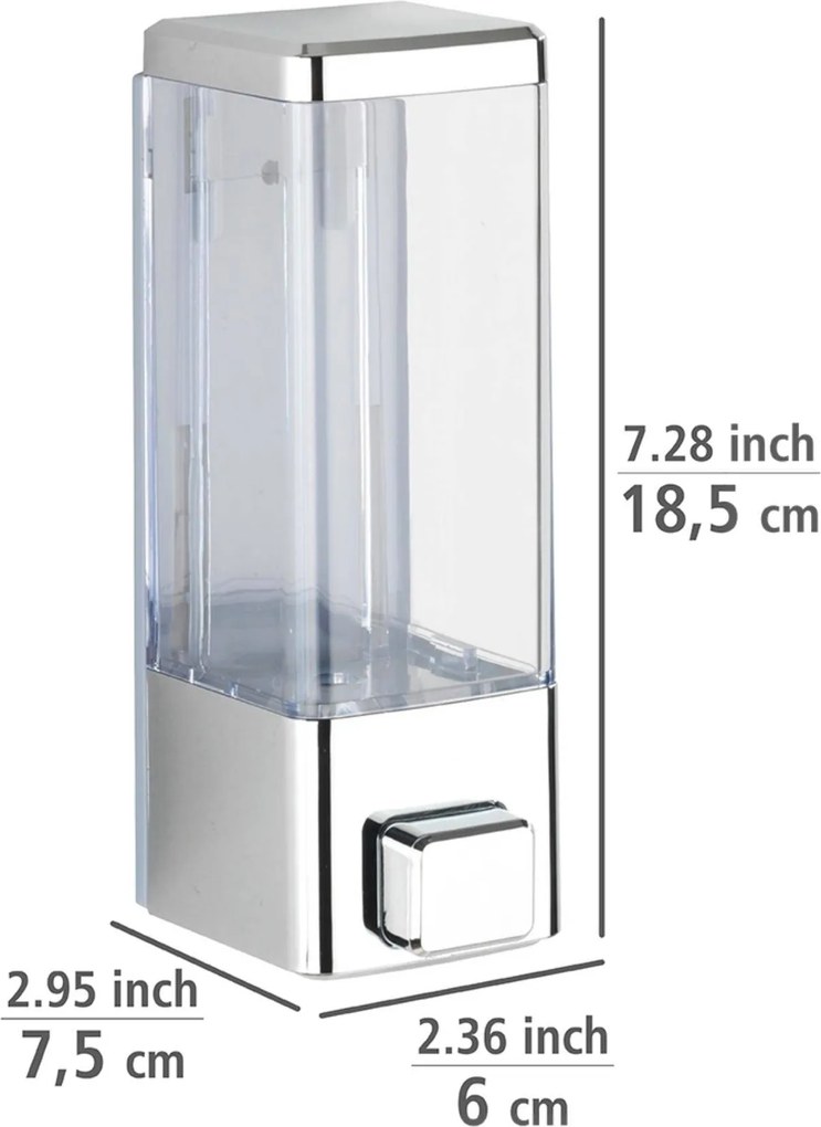ISTRES Dávkovač tekutého mýdla a dezinfekce, stříbro, 320 ml, Wenko
