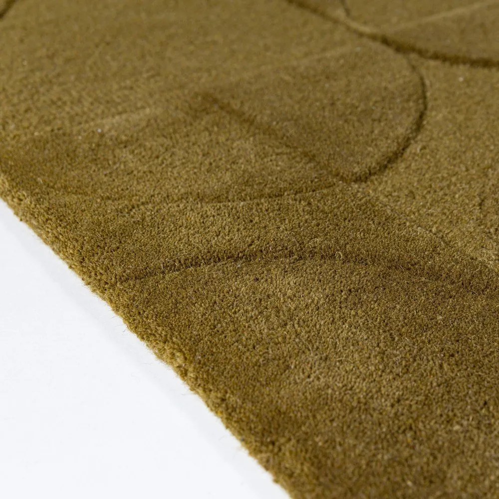Tmavě zelený ručně tkaný vlněný koberec 200x290 cm Gigi – Flair Rugs