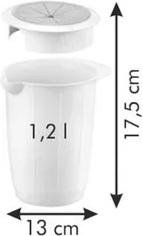 TESCOMA Nádoba na mixování s ochranným víčkem DELÍCIA 1,2 l