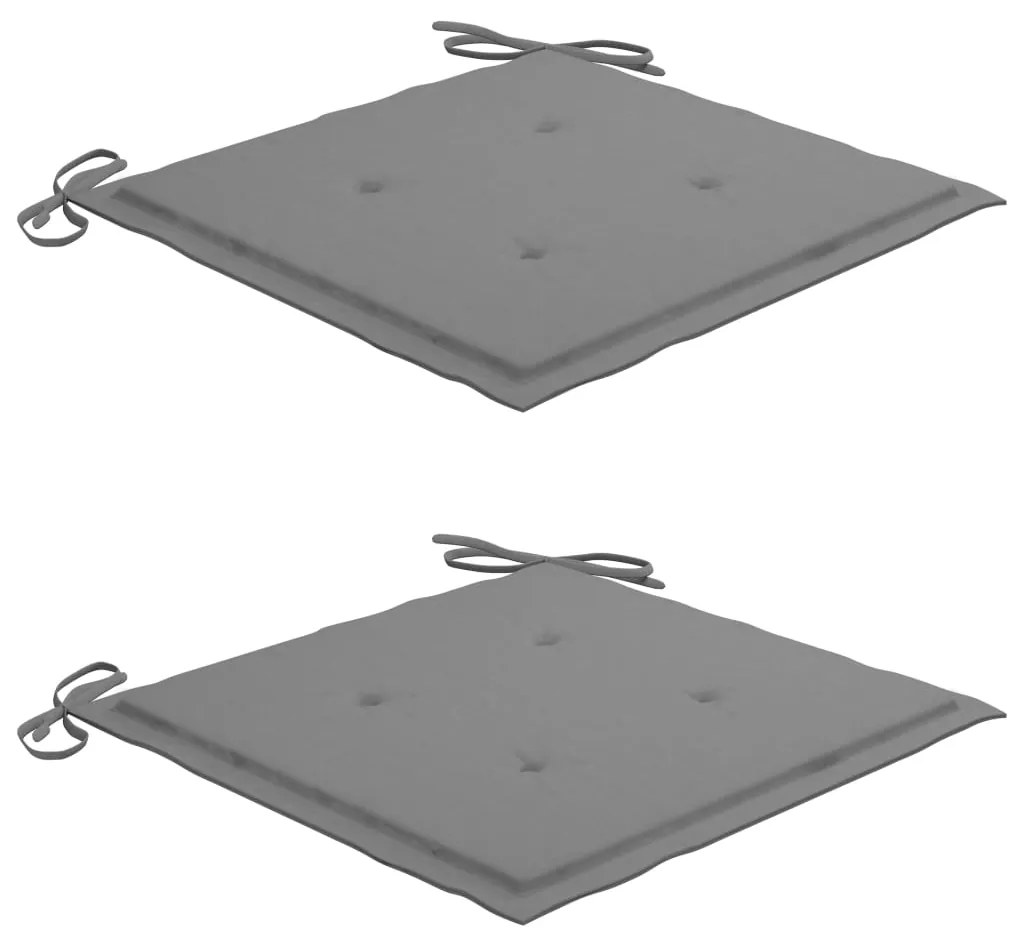 vidaXL Marketos Skládací zahradní židle s poduškami 2 ks masivní akáciové dřevo