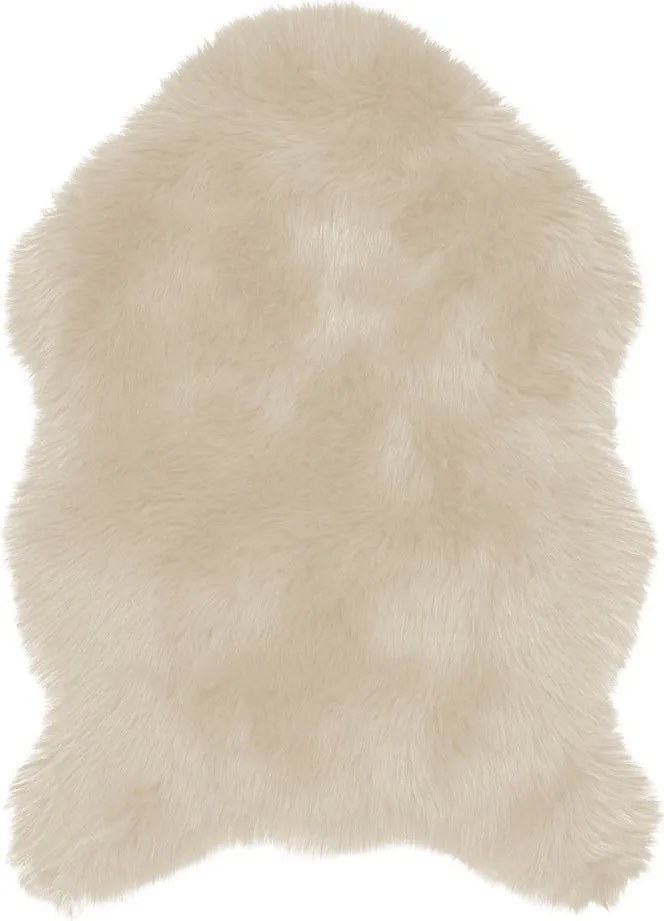 Béžová umělá kožešina Tiseco Home Studio Sheepskin, 60 x 90 cm