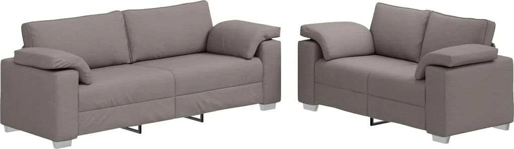 Pohovka 2 ks Taupe textil 3324746