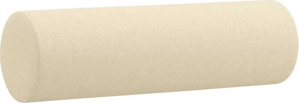 2místná pohovka s polštáři krémová 120 cm textil 3200776