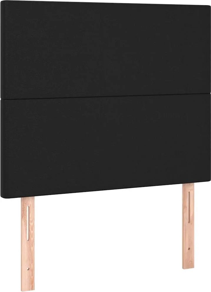 Box spring postel s matrací černá 90x190 cm umělá kůže 3128883