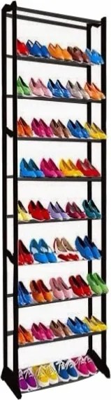 Verk Skládací botník Amazing Shoe Rack 50 párů černá