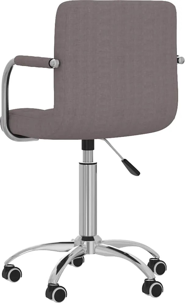 Otočná jídelní židle taupe textil 3087978