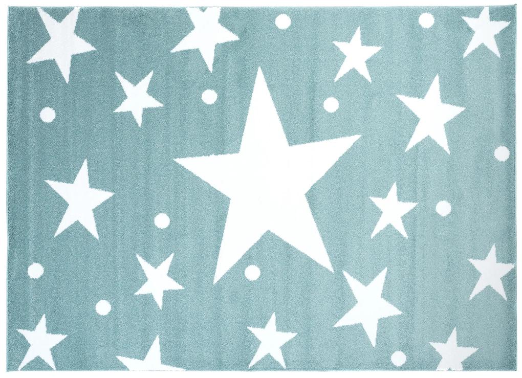 MAXMAX Moderní kusový koberec STAR SHOW modrý