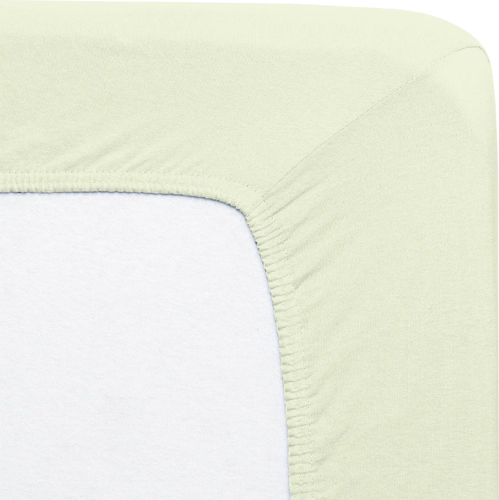 Florella Prostěradlo Solit Jersey Minze, 180-190x200 cm