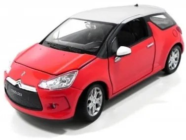 Welly Citroen 2010 DS3 (2010) Červený 1:24