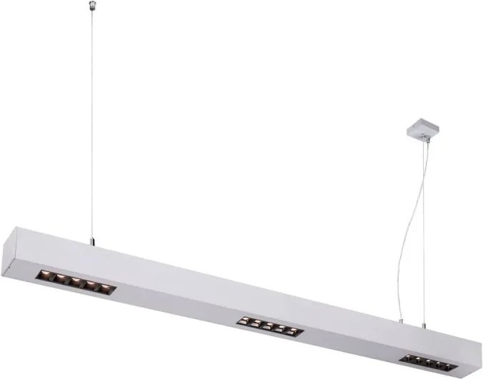 Q-LINE PD, LED závěsné svítidlo, 1m, BAP, stříbrná, 3000K - BIG WHITE